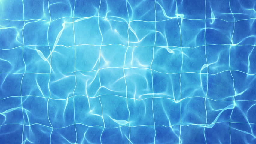 Refraction Of Sunlight In Swimming Pool Water. Animation Of Ripple ...