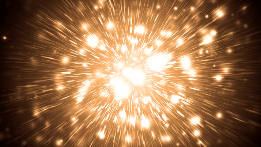 Abstract Motion Golden Colors Background, Shining Lights, Sparks And ...