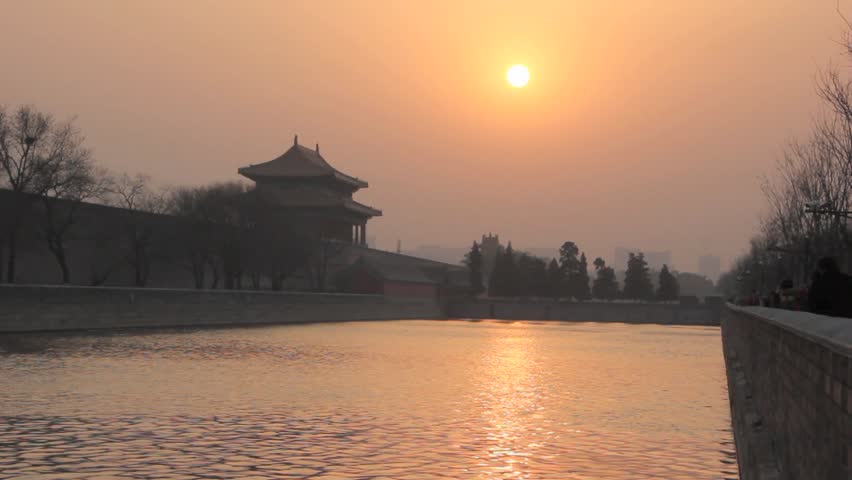 Sunrise In Jingshan Park, Beijing Stock Footage Video 3171928 ...