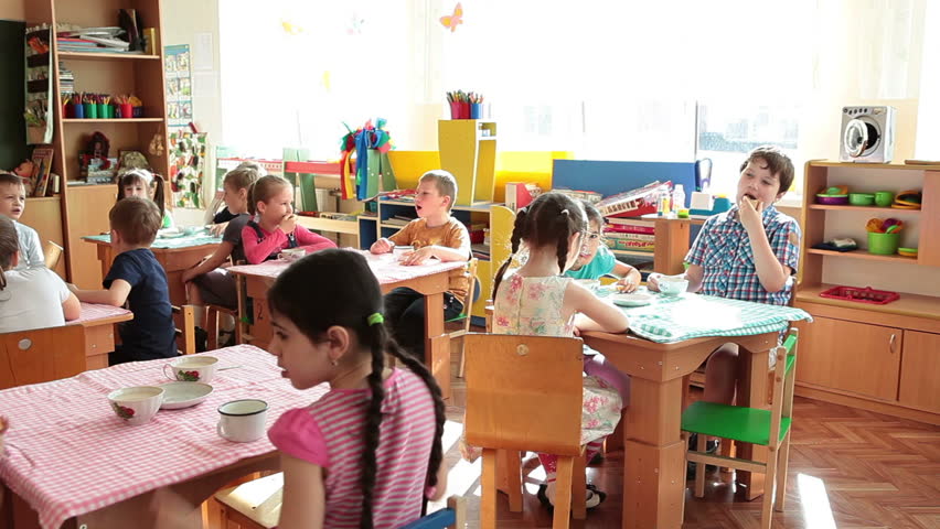 ST. PETERSBURG, RUSSIA - CIRCA MAY, 2015: Preschool Children Have A ...