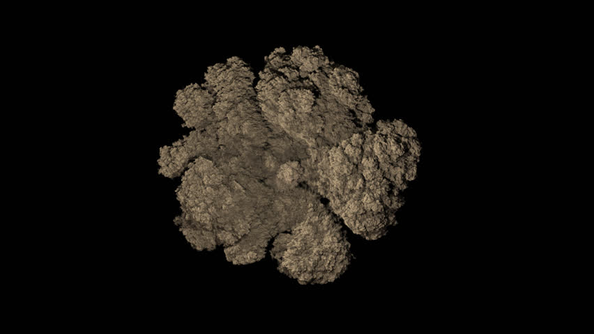 Dust Wave 3d Animation Simulates Front View Of Dust Wave With Alpha ...