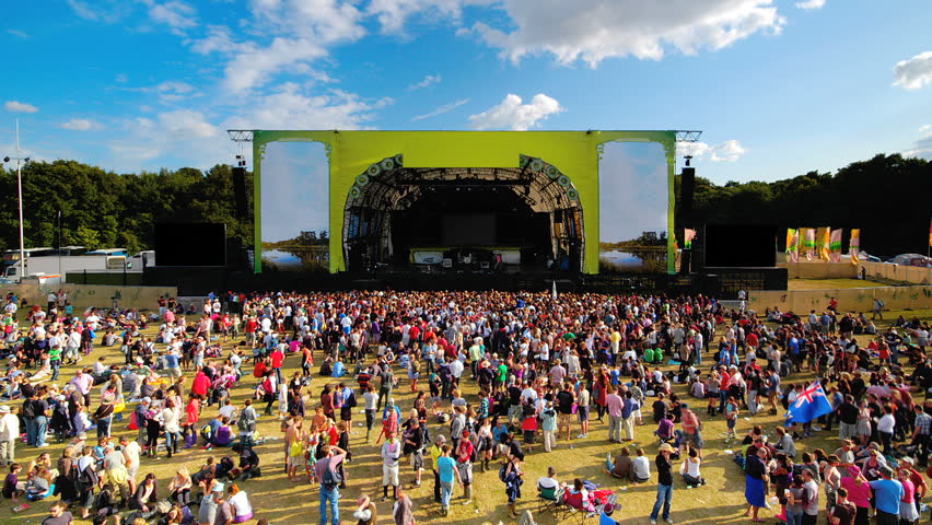 Music Festival Crowds And Stage Stock Footage Video 1068343 - Shutterstock