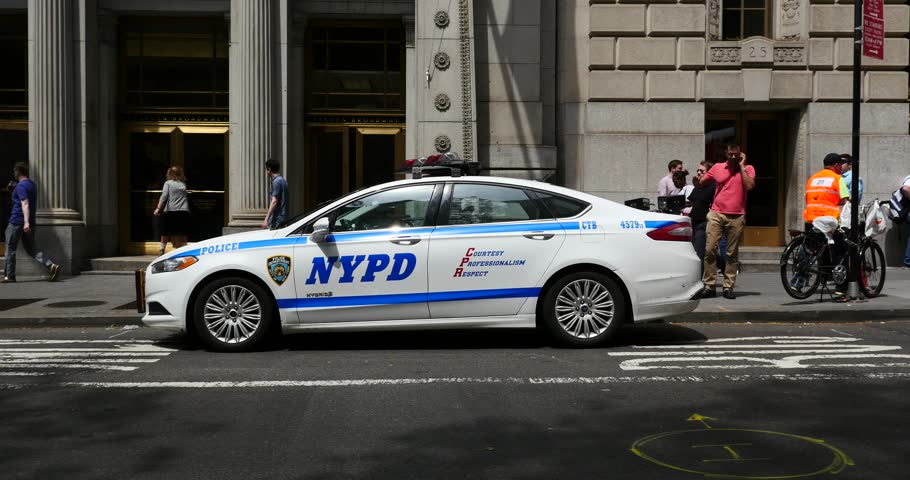 NEW YORK CITY - CIRCA MAY 2015: NYPD Police Car In Downtown. The New ...