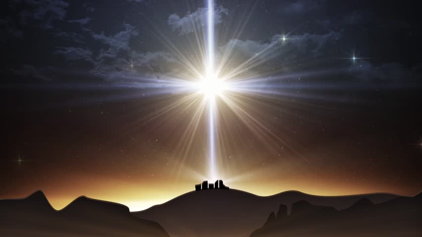 Mary And Joseph On Their Way To Bethlehem. Christmas Worship Motion ...