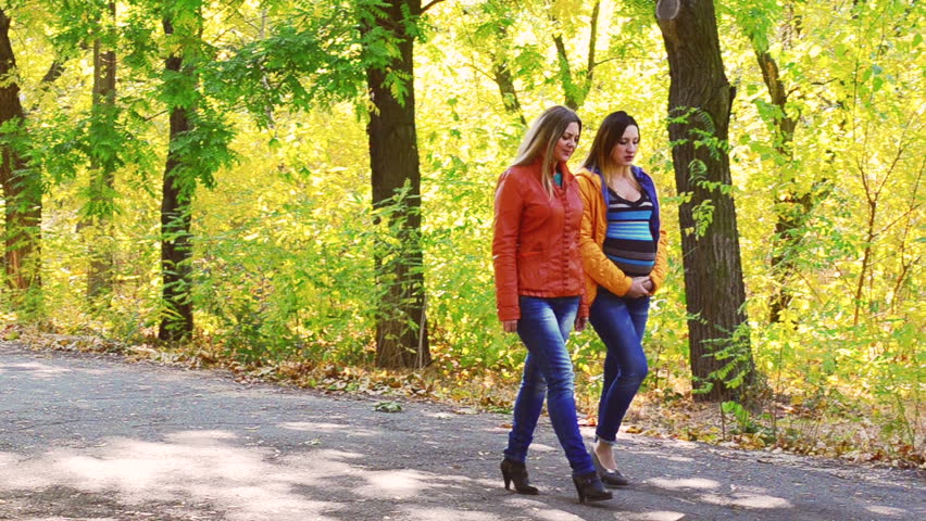 Friends Walking Down Path Stock Footage Video 19954666 - Shutterstock