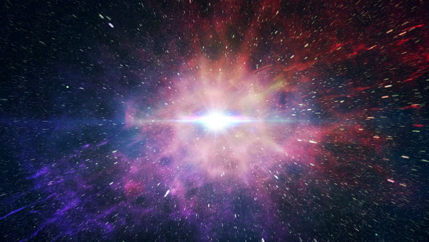 Simulation Of Big Bang Explosion. Stock Footage Video 12473717 ...