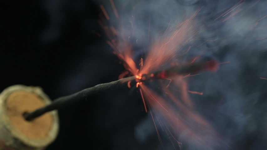 Burning Fuse Firecracker. Burning Cord Stock Footage Video 13445177 ...