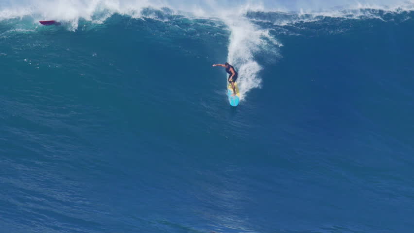 MAUI, HI - MARCH 13: Professional Surfer Yuri Soledade Rides A Giant ...