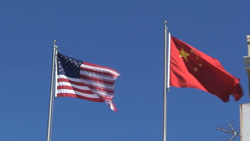 Chinese And American Flag Stock Footage Video 1752260 - Shutterstock