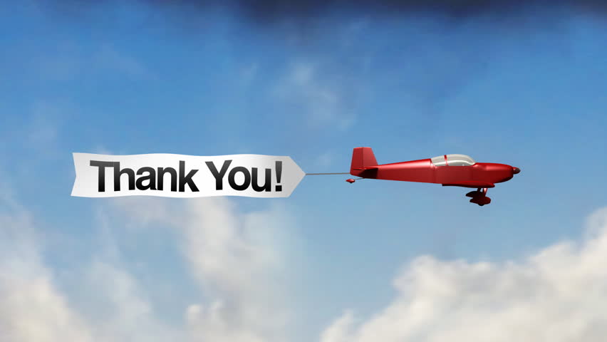 Airplane Banner - Thank You Stock Footage Video 1767434 - Shutterstock