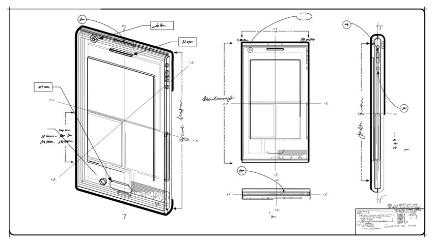Smart Phone Technical Drawing Stock Footage Video 2502005 - Shutterstock