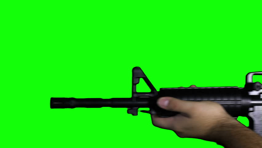 Man Using Tablet PC With Green Screen On A Green Background ...