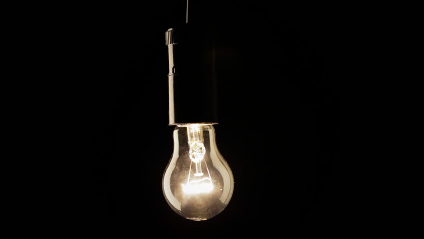 Real Light Bulb Turning On, Flickering And Turning Off Videos de ...