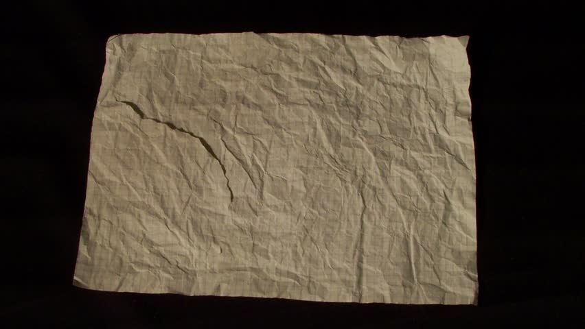Old Crumpled Paper Animation - Stop Motion Stock Footage Video 3535295 ...