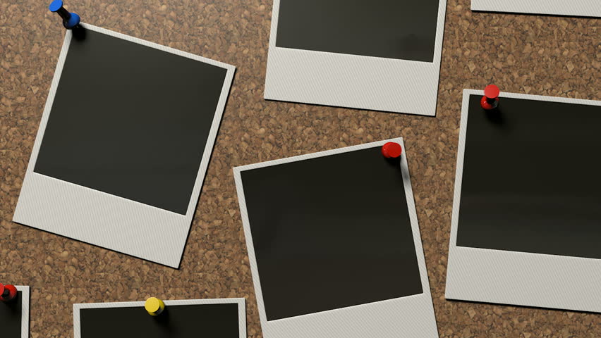 Detective Puts Two Pieces Of Paper On Evidence Pin Board With Clues And ...