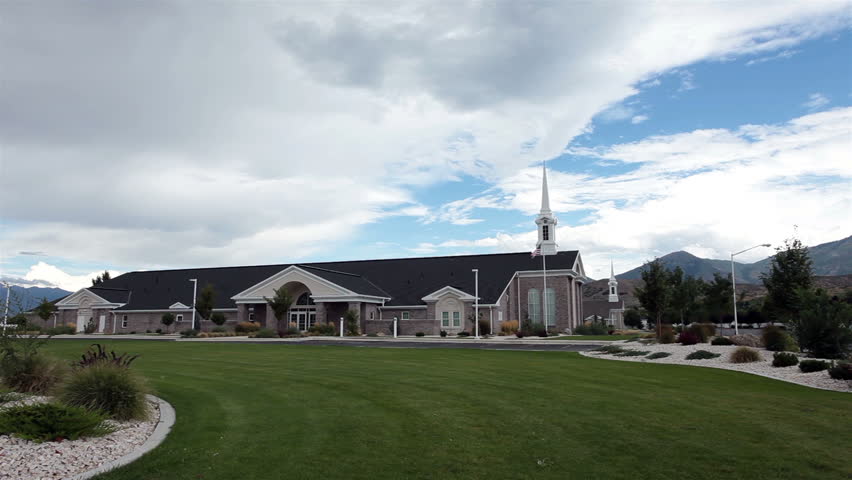 PAYSON UTAH SEPT 2013: Mormon LDS Church Building Chapel. Rural ...