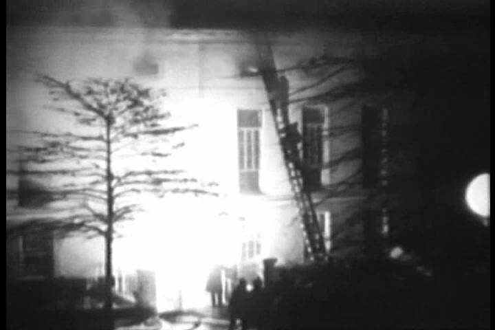 1920s - A Fire Damages The White House In 1929. Stock Footage Video ...