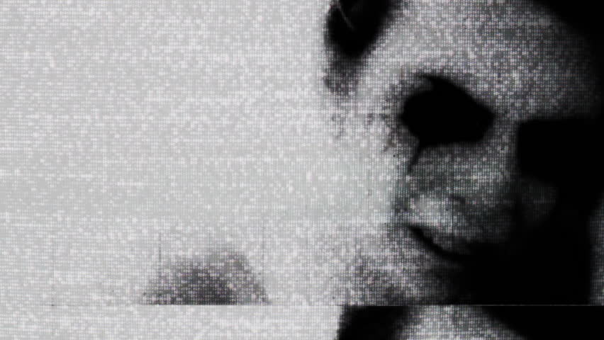 Abstract Horror Static Light Leak Eye And Creepy Flashes Of Female ...