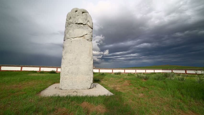 Orkhon Inscriptions, Kultegin's Memorial Complex, Mongolia. Those ...