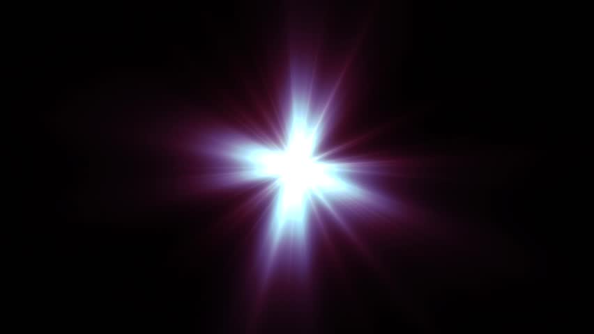 Light Shining Red Star With Long Rays Stock Footage Video 5255477 ...