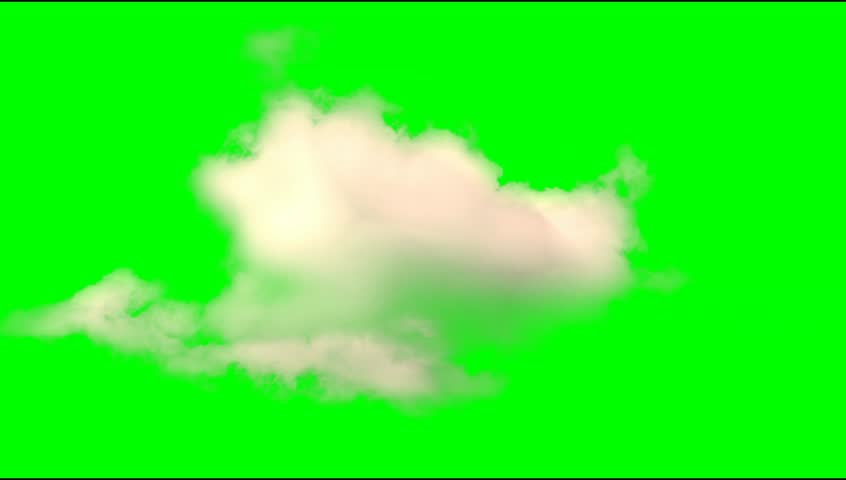 Moving Cloud Clip Animated Green Screen Video Background Stock Footage ...