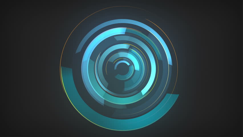 Abstract Background With Animated Shapes And Circles Stock Footage ...