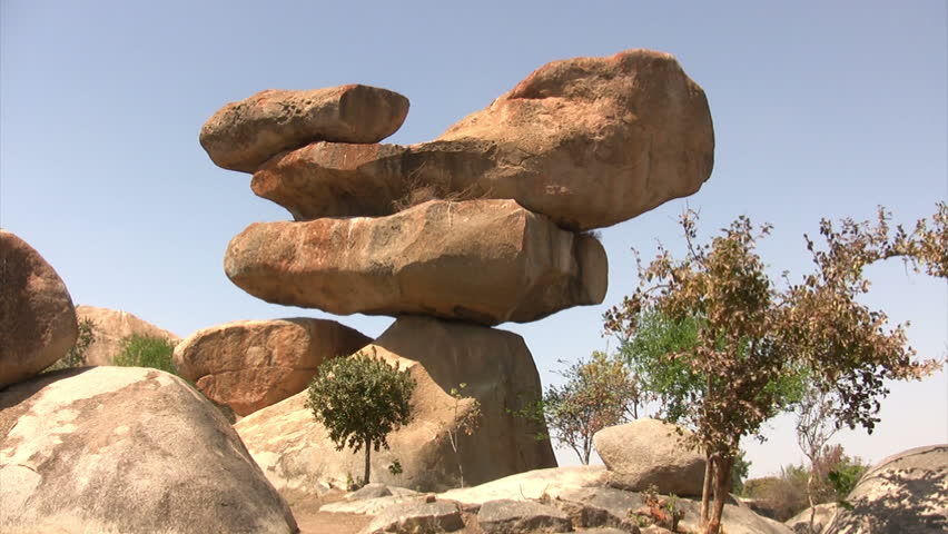 Balancing Rock, Epworth, Zimbabwe Stock Footage Video 5547218 ...