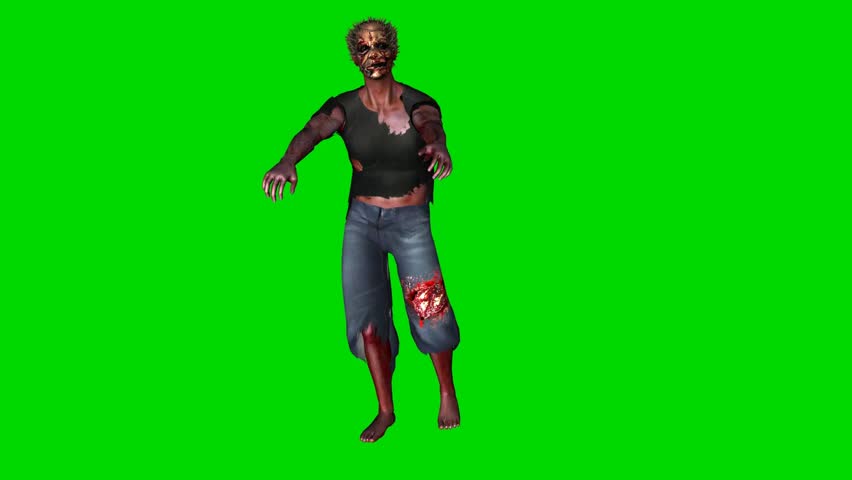 Zombie Goes - Green Screen Stock Footage Video 5698202 - Shutterstock