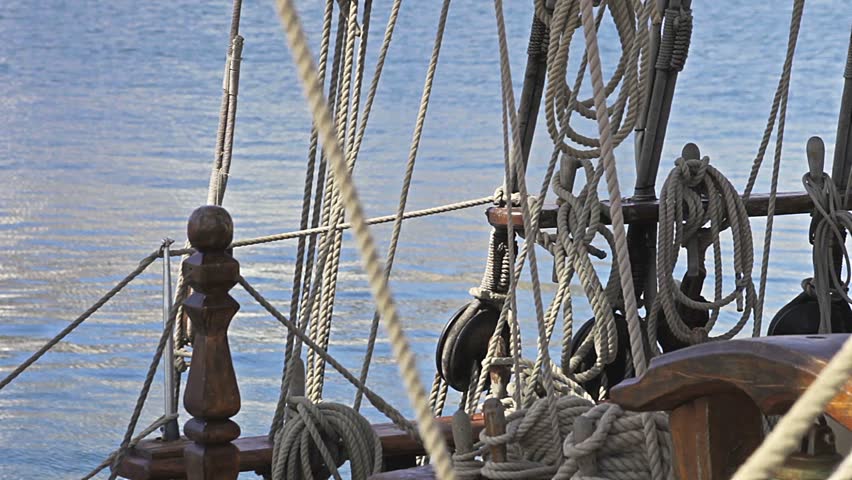 Single Handed Sailor Steering His Small Yacht At Hight Speed, During A ...