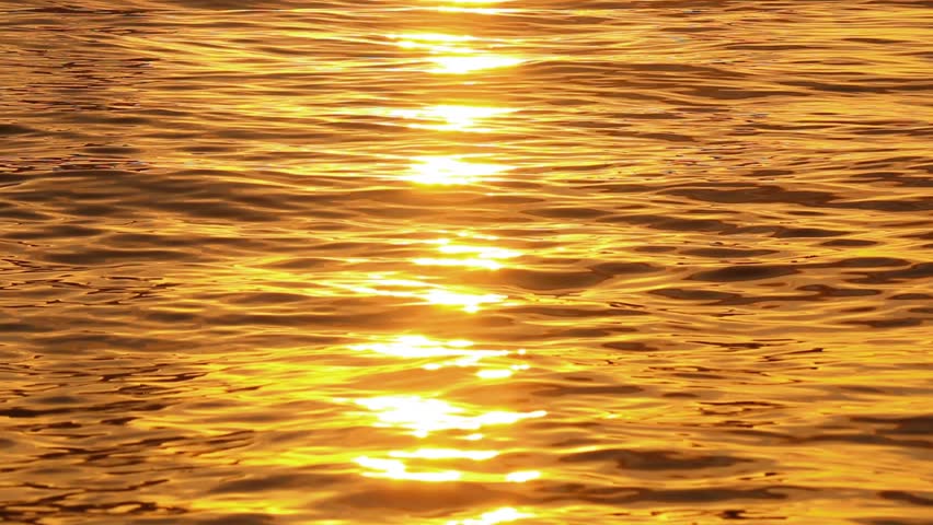 Water Ripples With Sunshine Shimmering On The Surface Stock Footage ...