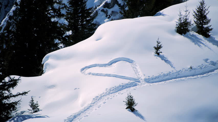 Snow Heart Shape. Love. Romantic. Romance. I Love You. Love Sign ...
