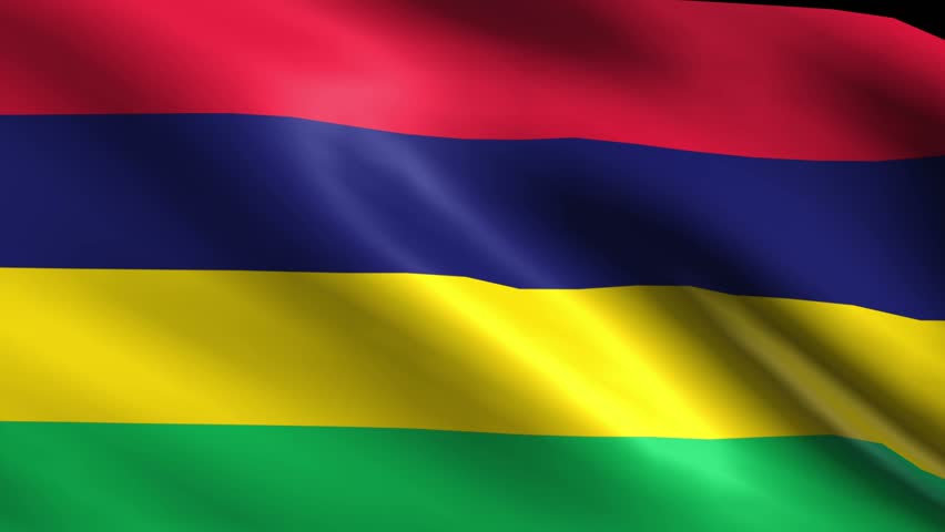 Flag Of Mauritius Beautiful 3d Animation Of The Mauritius Flag With ...