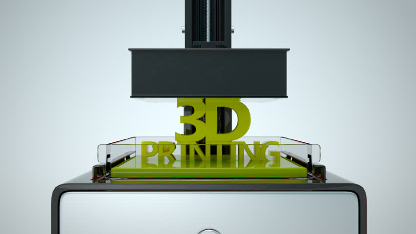 01916 3d Printer Lettering Text '3d Printing' Stock Footage Video ...
