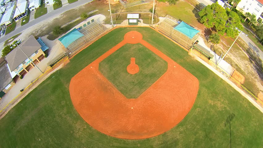 Baseball Field From Above Aerial Shot 1080p Stock Footage Video 7224088 ...