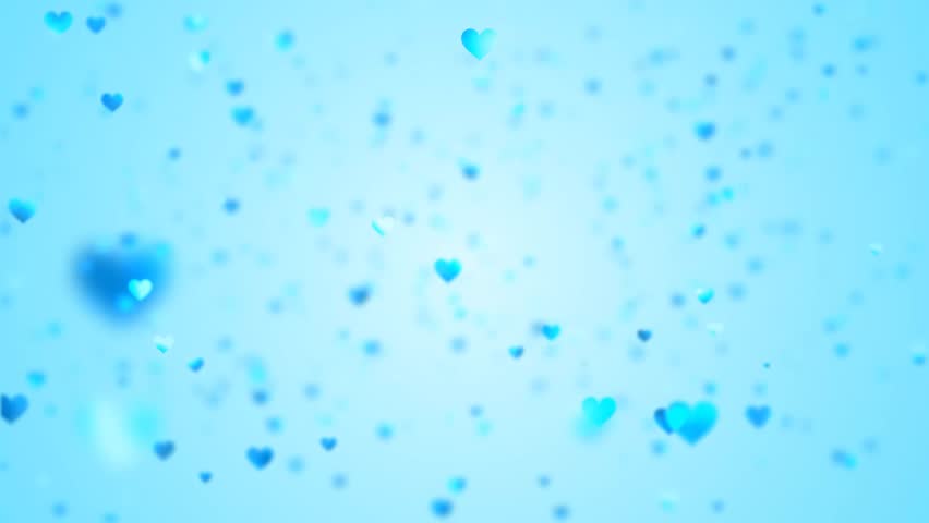 Light Blue Heart Background