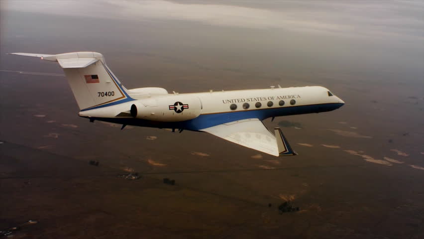 CIRCA 2010s - Aerials Of The U.S. Air Force Air Mobility Command C37 ...